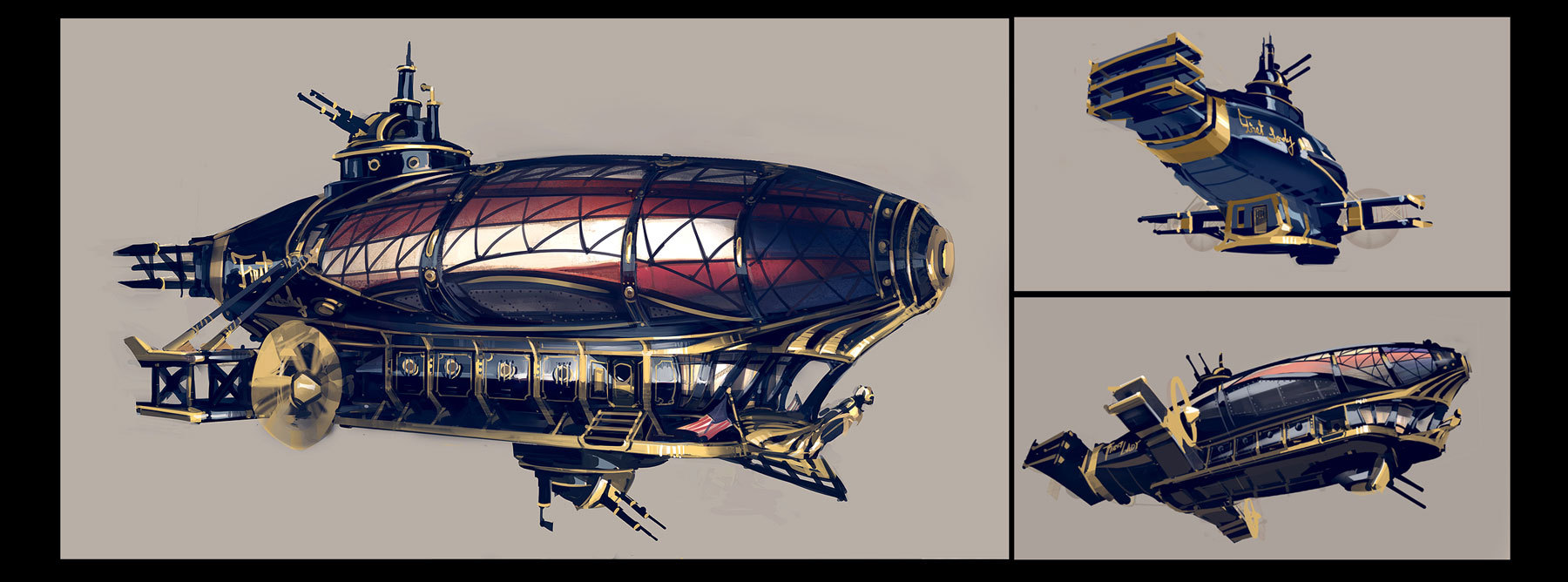 Ben Lo - Bioshock Infinite - Airships