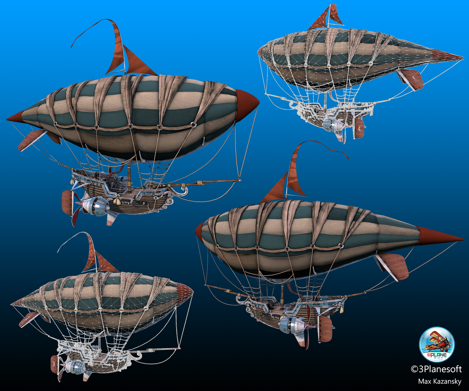 Max Kazansky - Fantasy Dirigibles