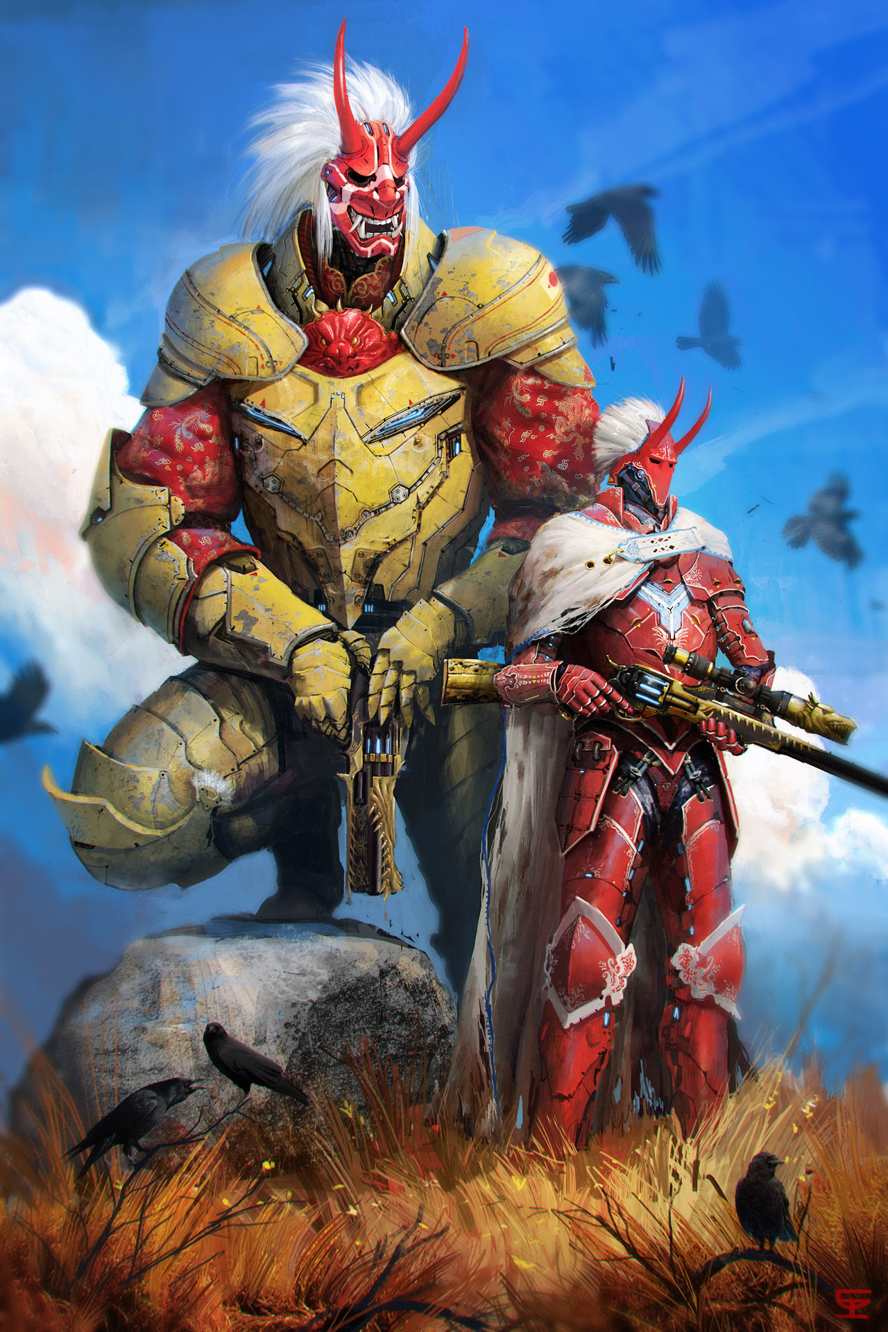 ArtStation - fujin & raijin