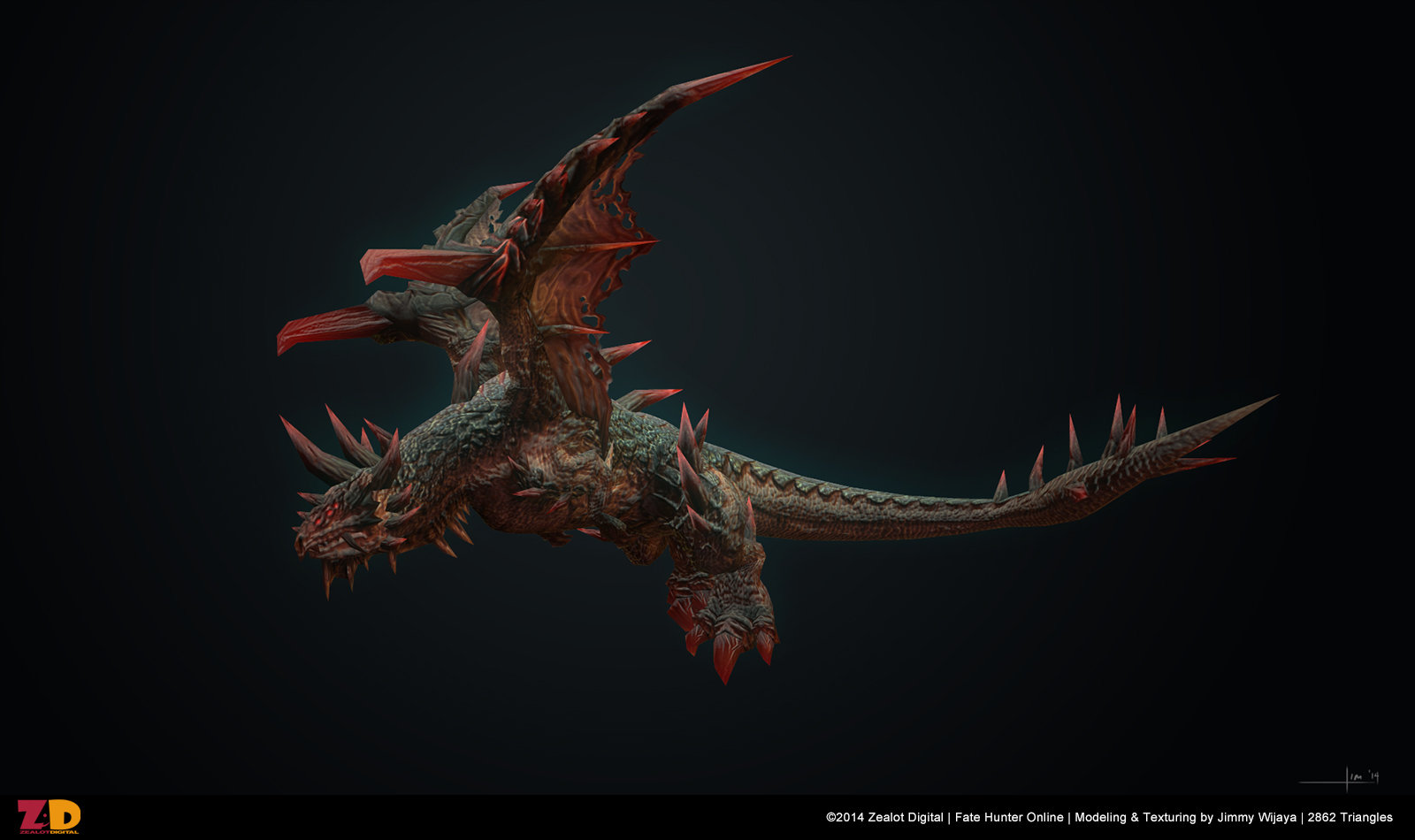 ArtStation - dragon side view