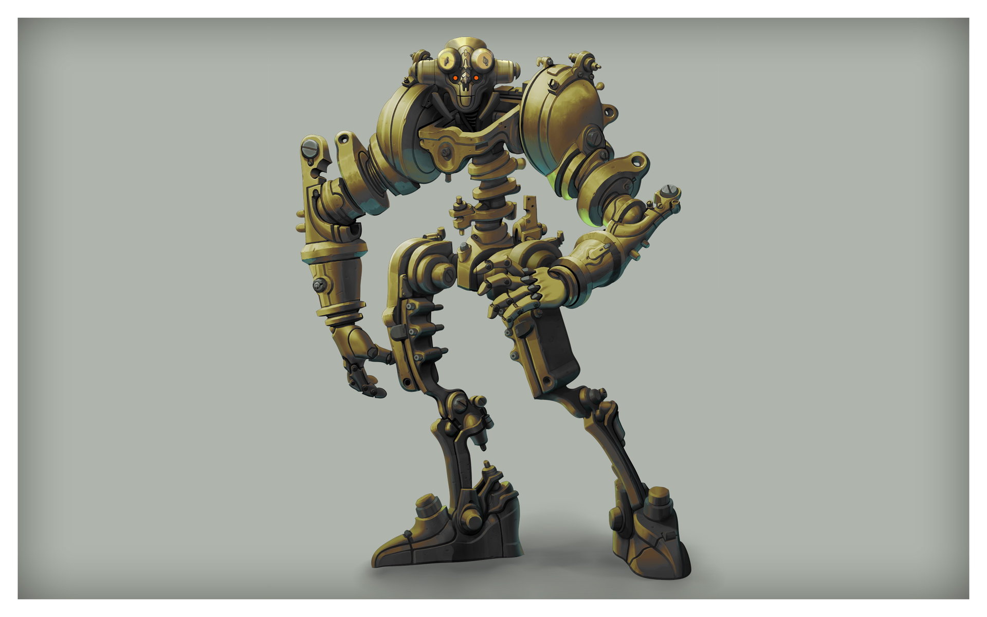 ArtStation - gold robot