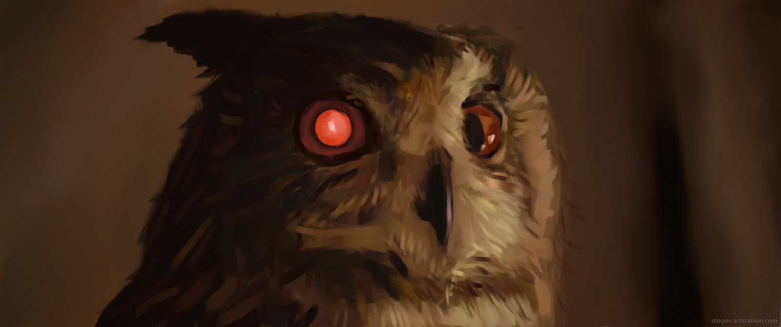 ArtStation - Replicant Owl Sketch