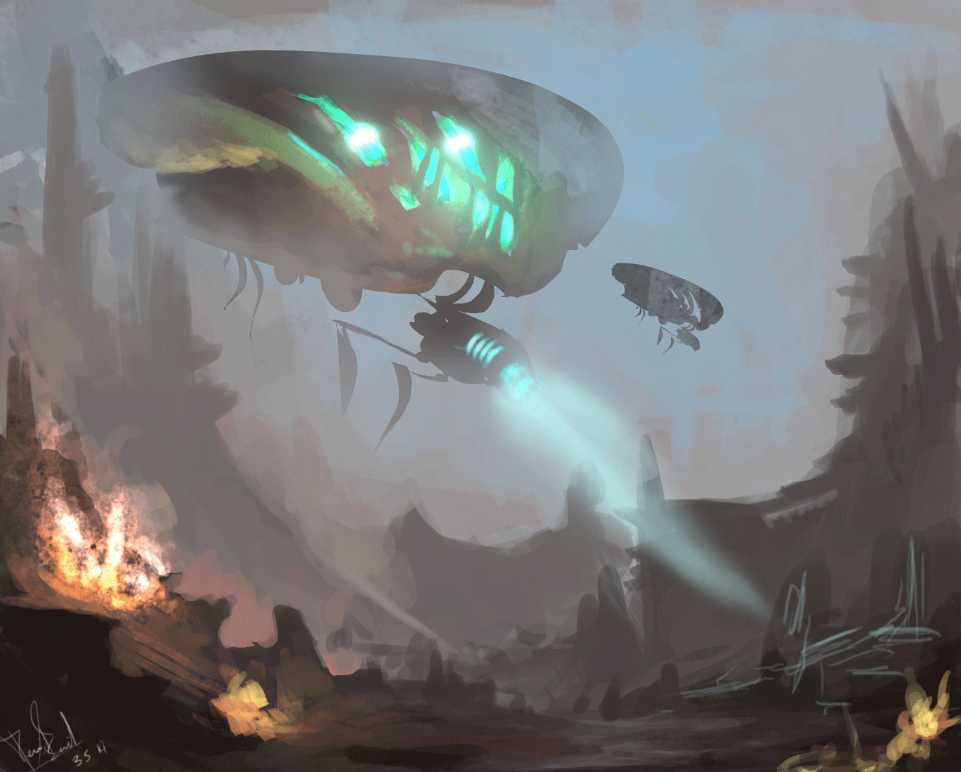 ArtStation - alien invasion