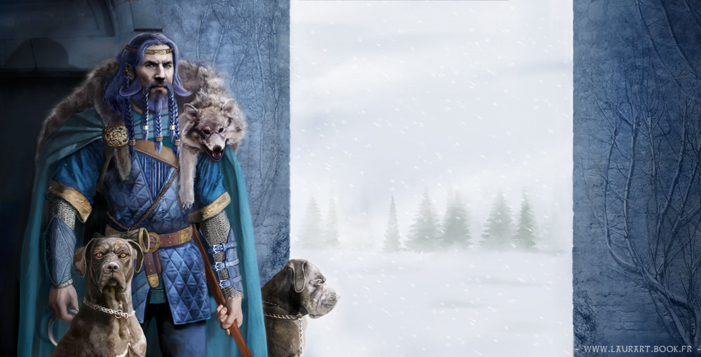 ArtStation - Blue-Beard with his dogs