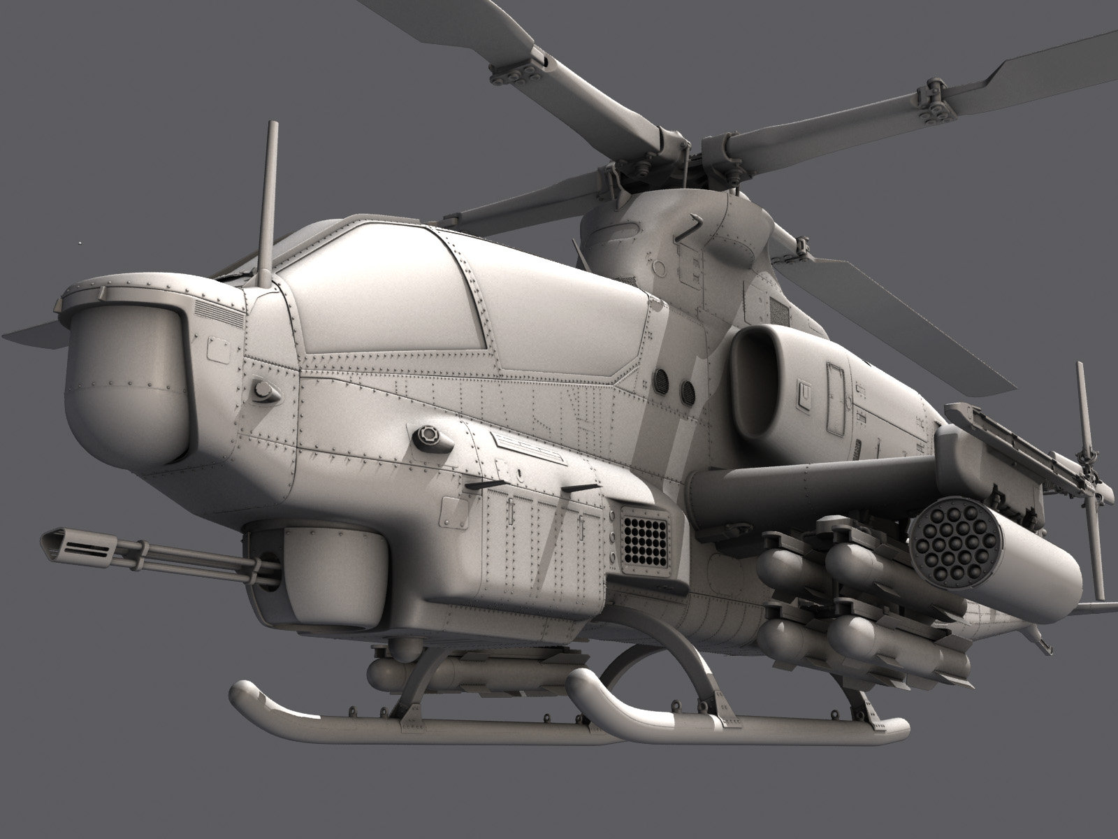 ArtStation - Old-ass personal work: Viper attack helicopter