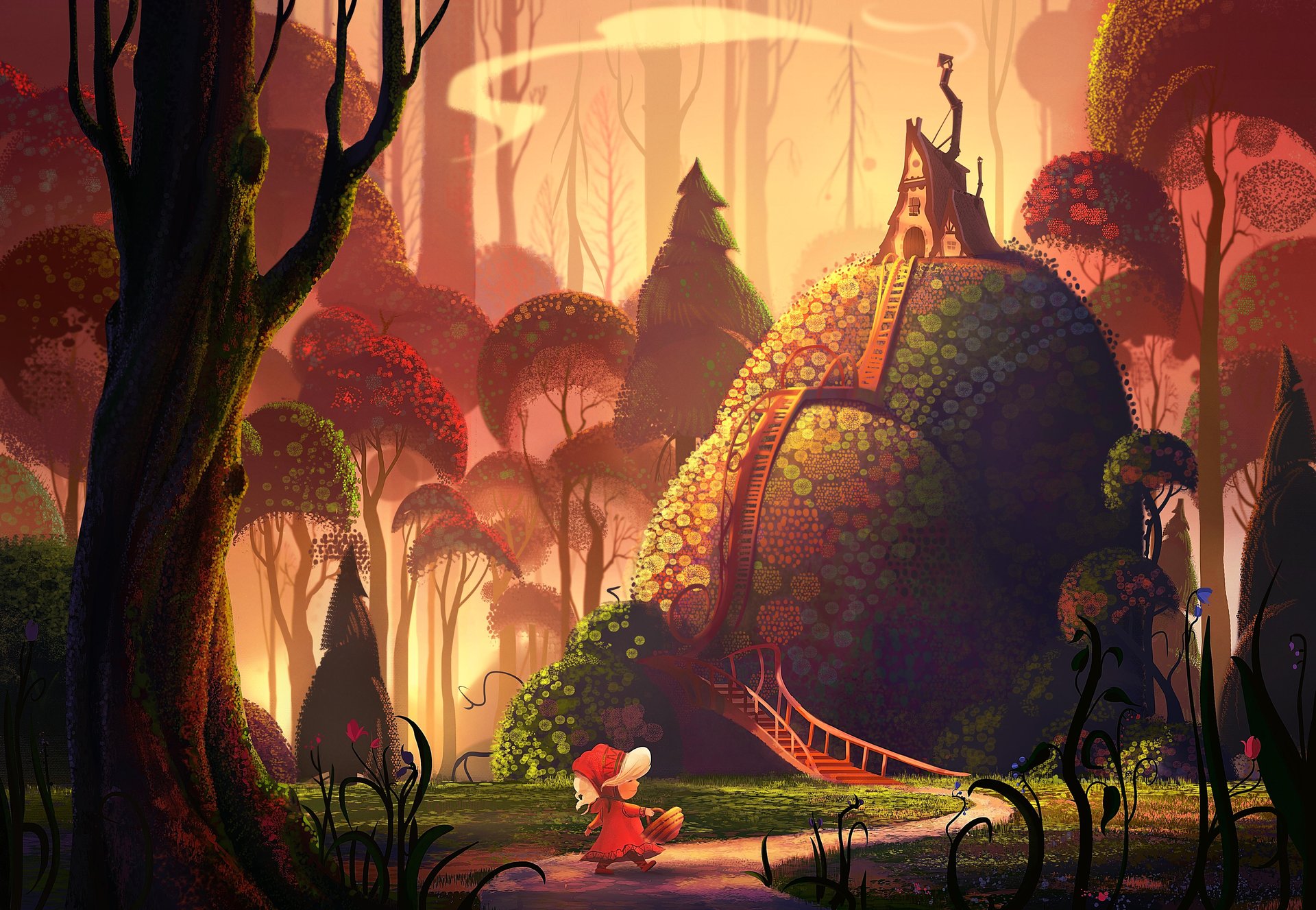 ArtStation - The Little Red Riding Hood