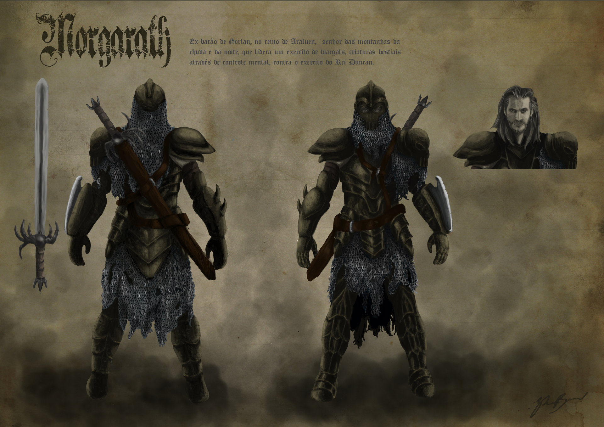 ArtStation - Morgarath- The Dark Knight