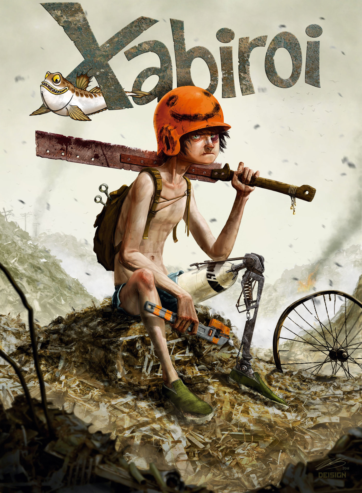 ArtStation - Post Apocalyptic Kid | Magazine Cover