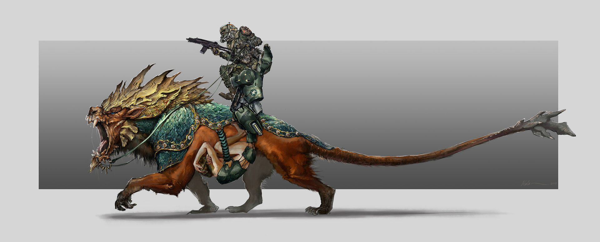 ArtStation - The Mutant Lion of Babylon