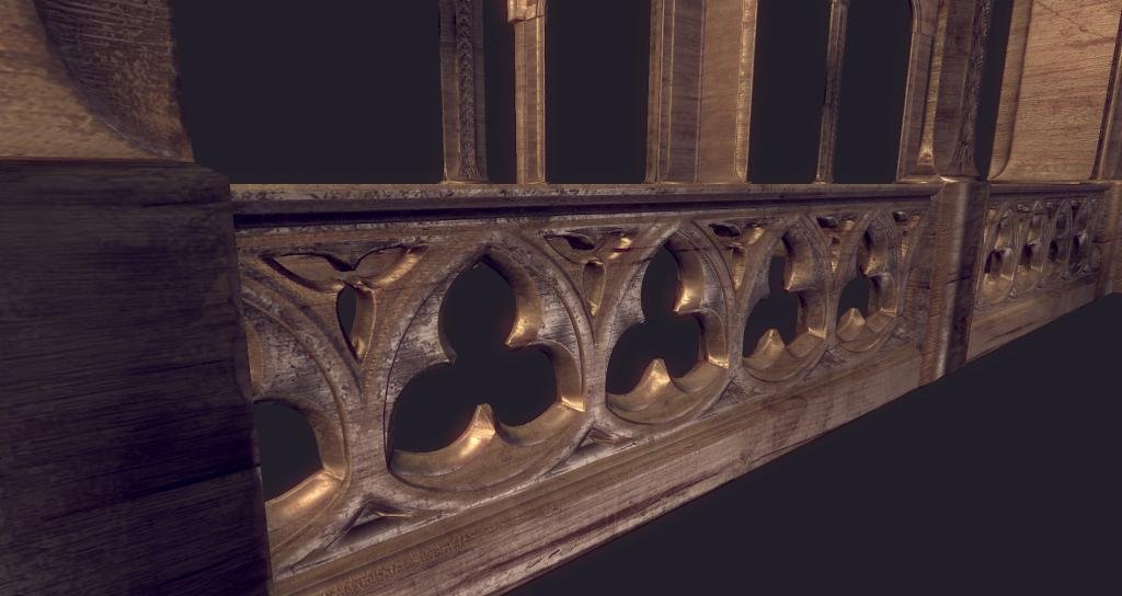 ArtStation - Medieval Hall Wooden Ornaments