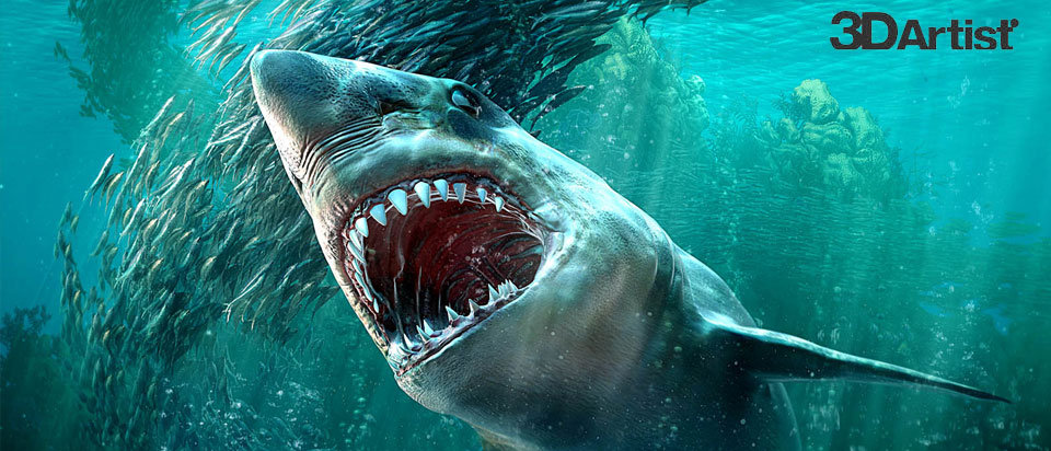 ArtStation - Diving with Sharks