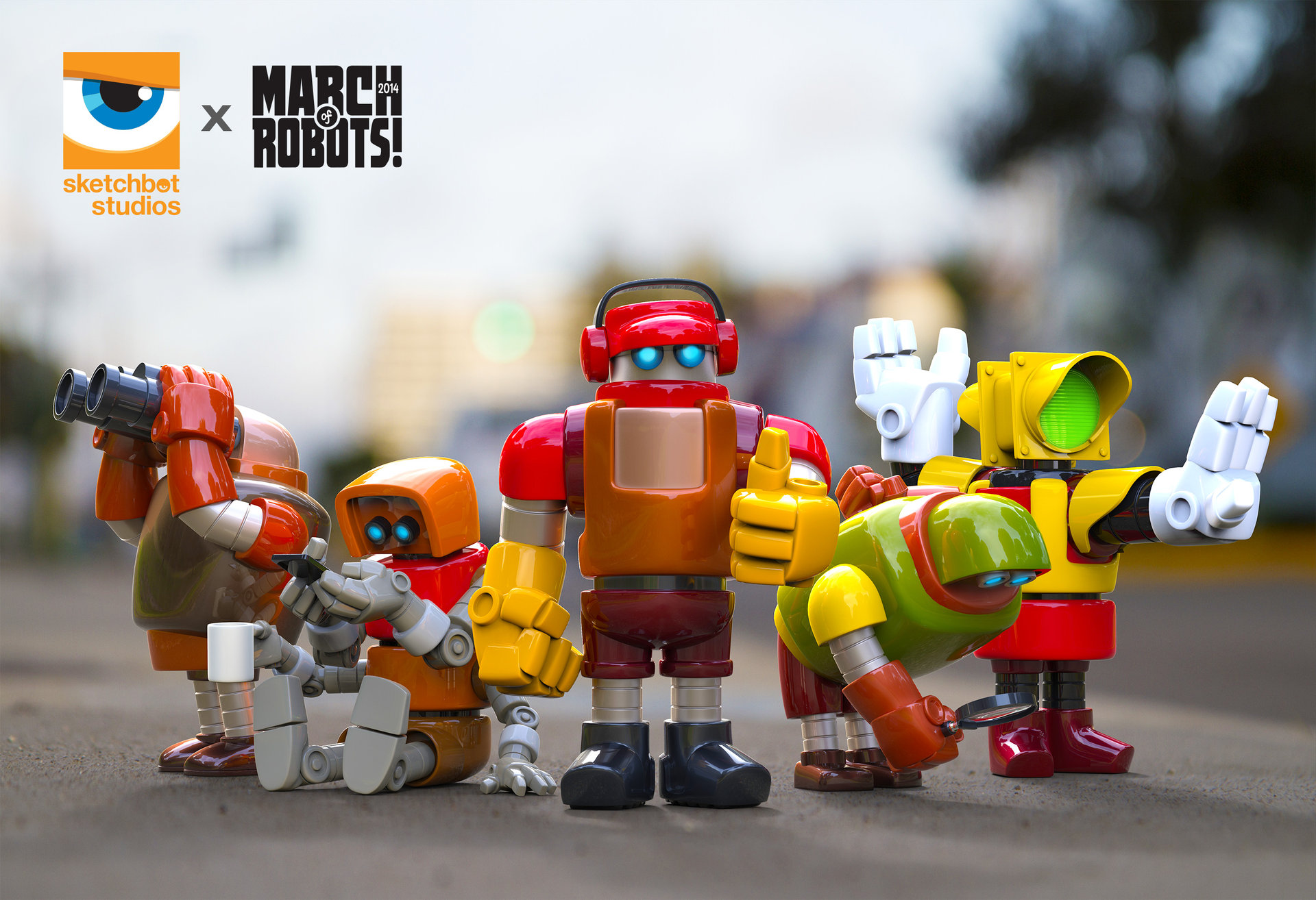 ArtStation - March of Robots Group Shot