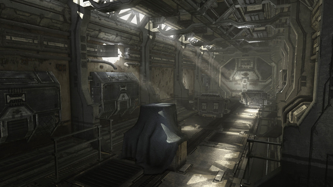 ArtStation - Abandoned Scifi Corridor