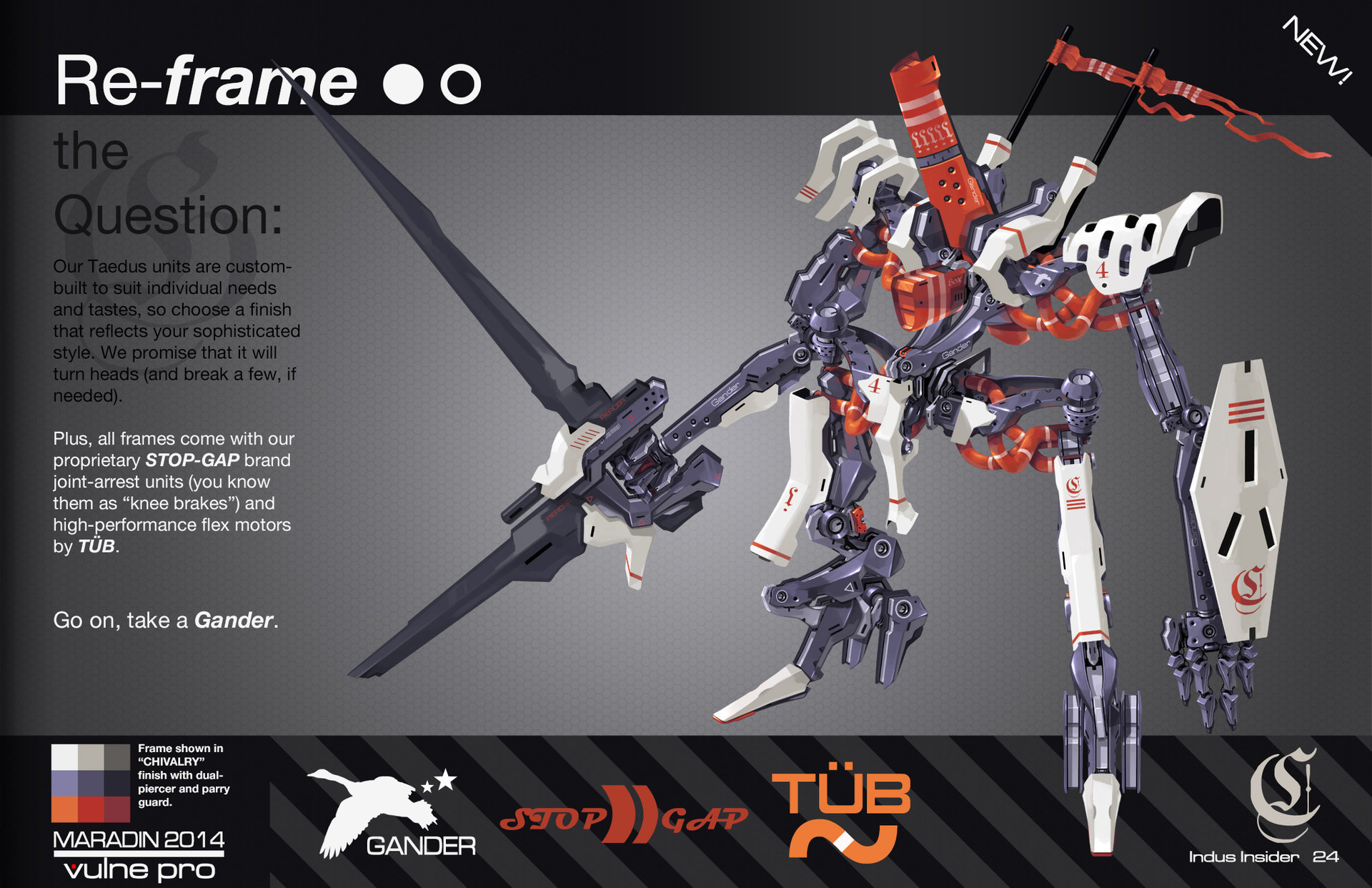 ArtStation - Custom Combat Taedus 05: Chivalry Frame
