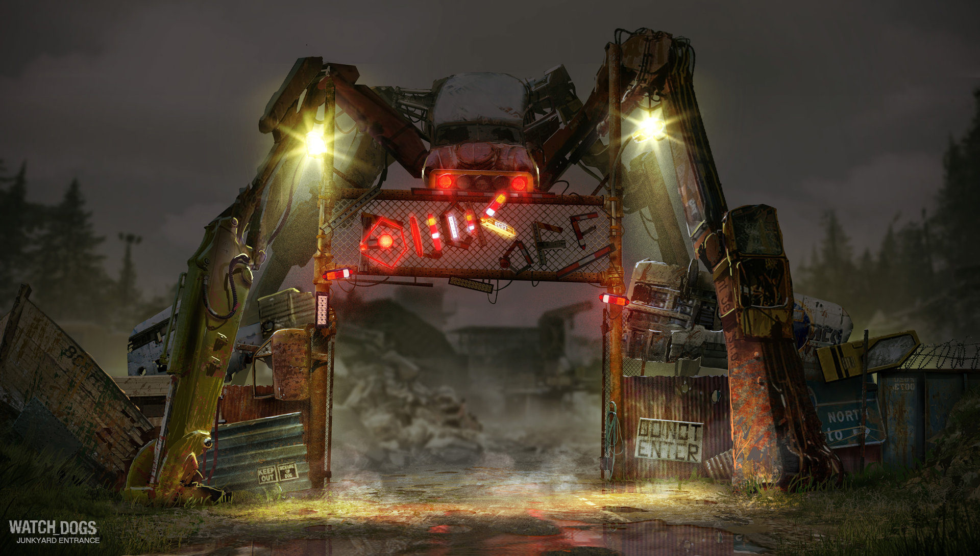 Michel Donze - Watch Dogs - T-bone Junkyard concept art