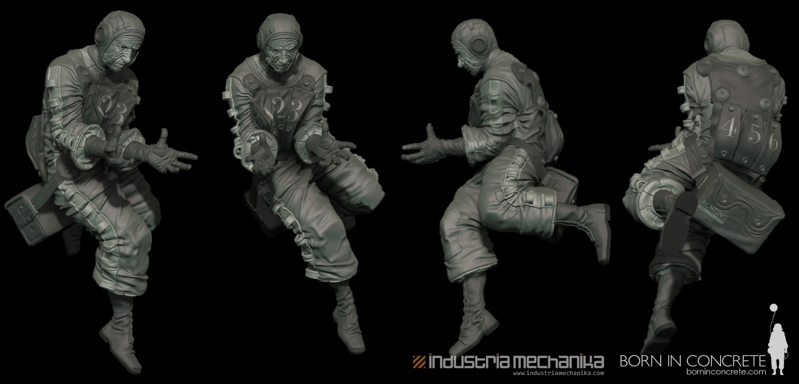 ArtStation - Derek Stenning's Dystopic Model Kit