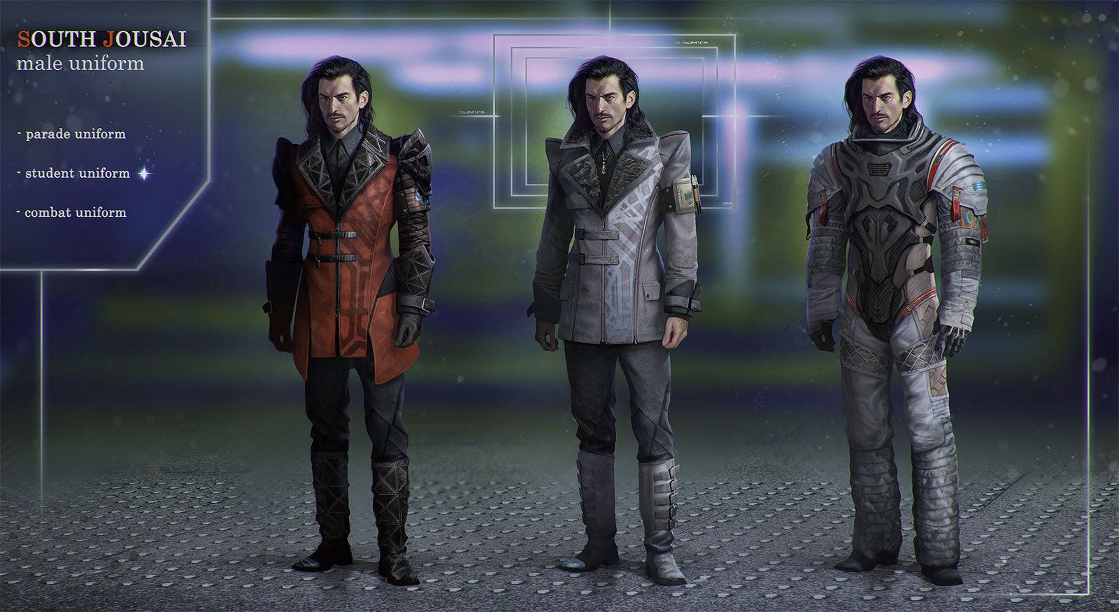 ArtStation - SOUTH JOUSAI Male uniform
