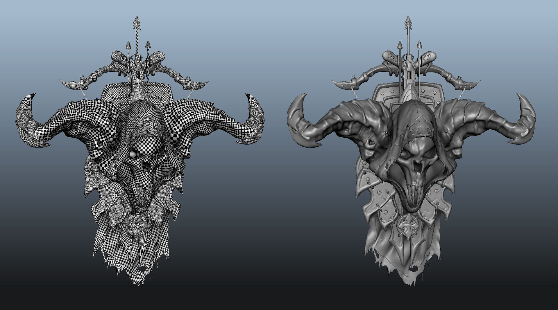 ArtStation - diablo 3 - demon hunter shield, ricardo luiz mariano