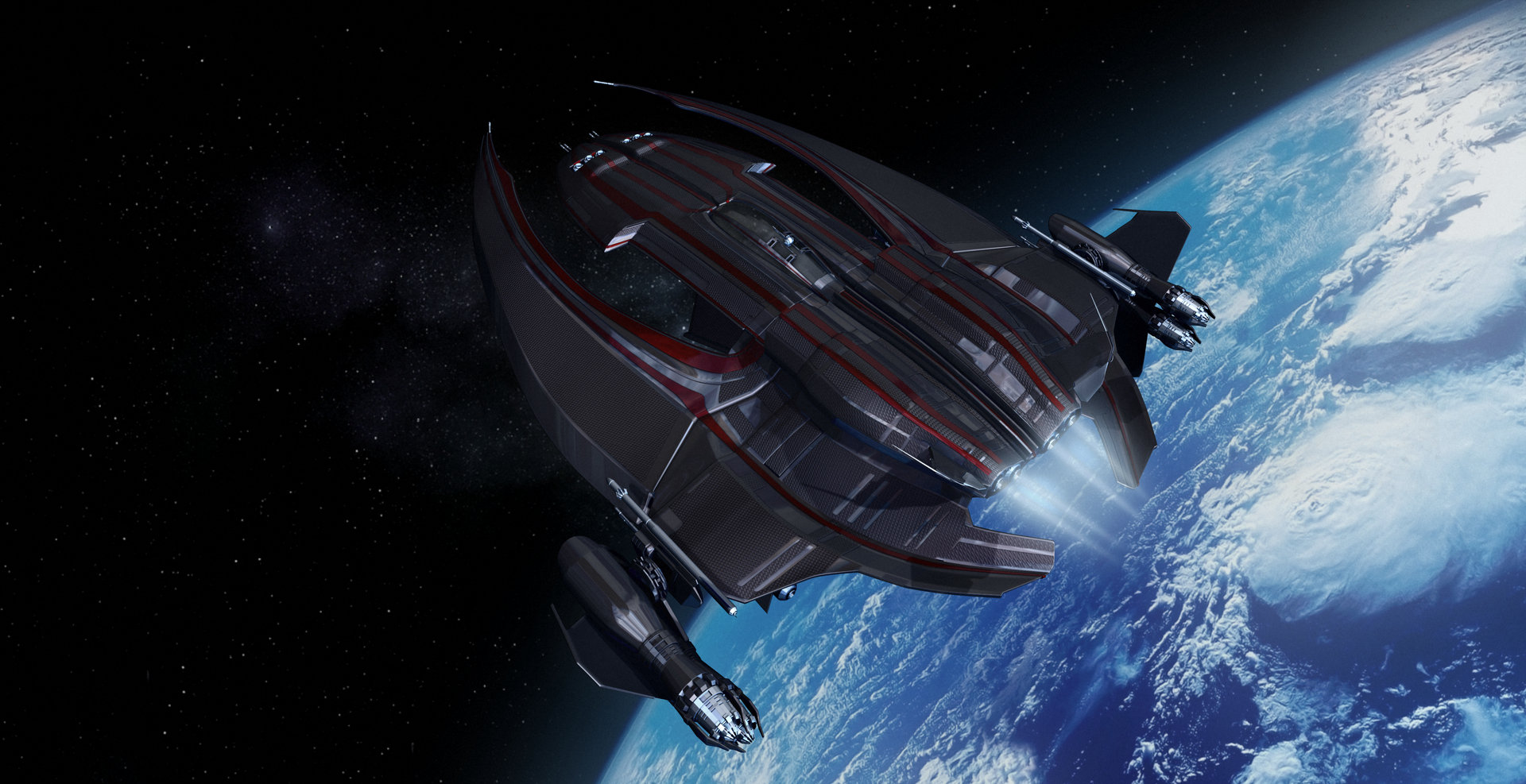 ArtStation - SpaceFighter concept