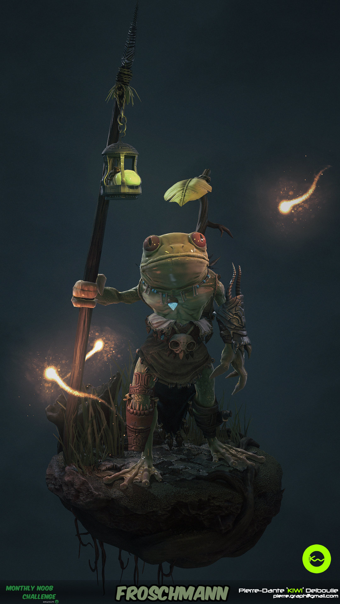 ArtStation - Froggy - Monthly Noob Challenge - Polycount