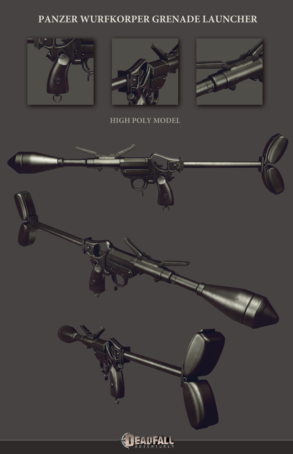 ArtStation - Deadfall Adventures - Highpoly Weapons