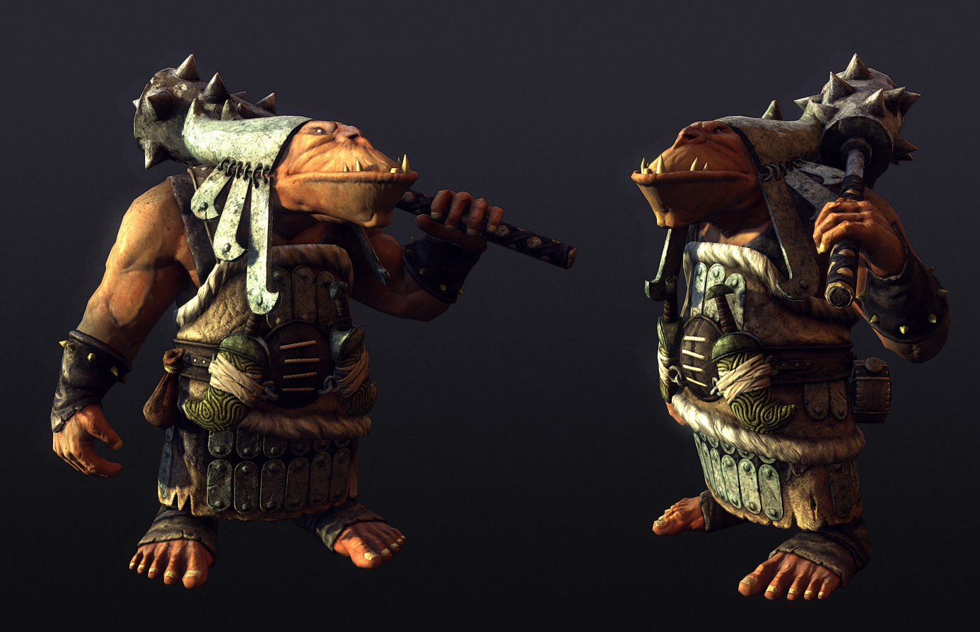 ArtStation - Paul Bonner's Orc - Lowpoly
