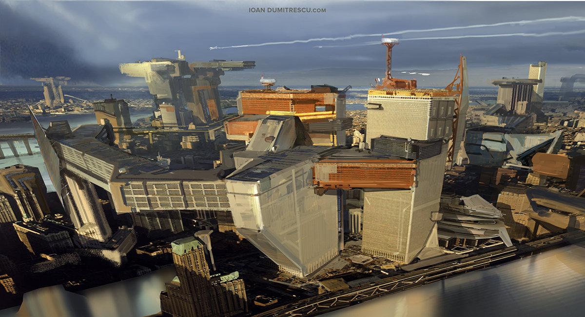 ArtStation - rooftop city