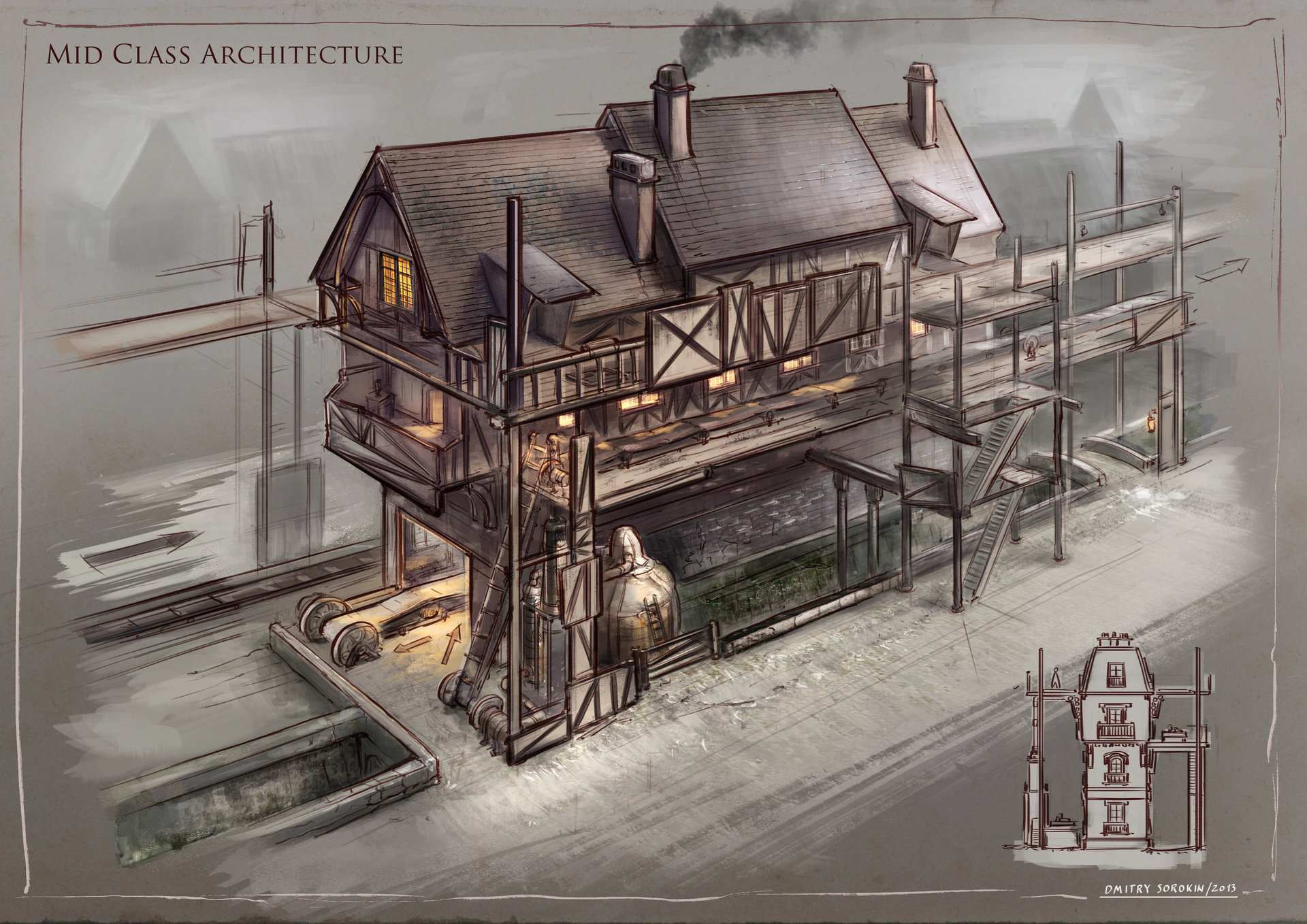 ArtStation - La Revolution 1625. Mid Class Architecture