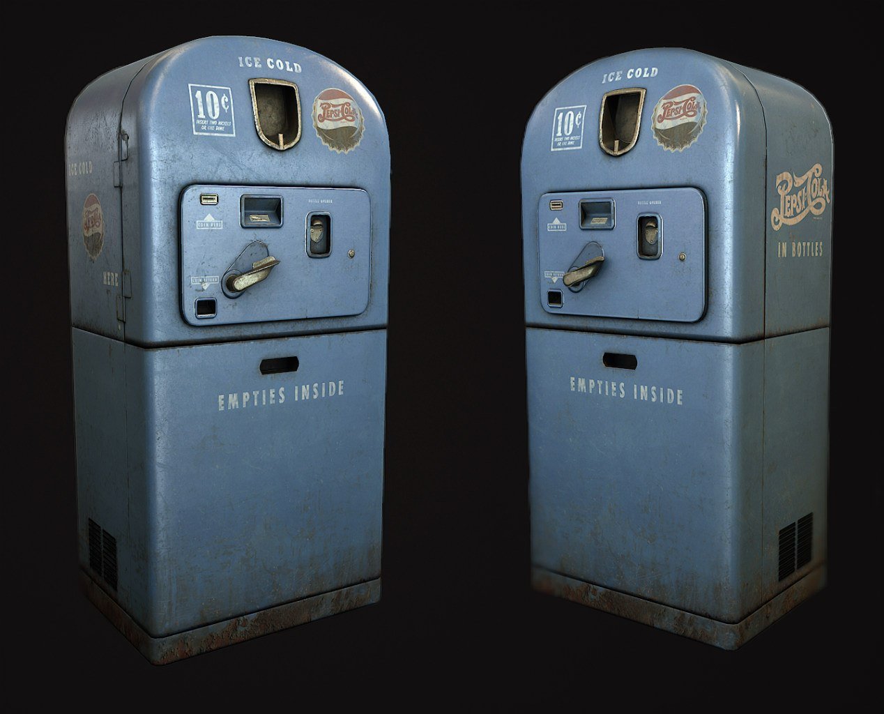 ArtStation - Vintage Pepsi vending machine, Oleg Tsitovich