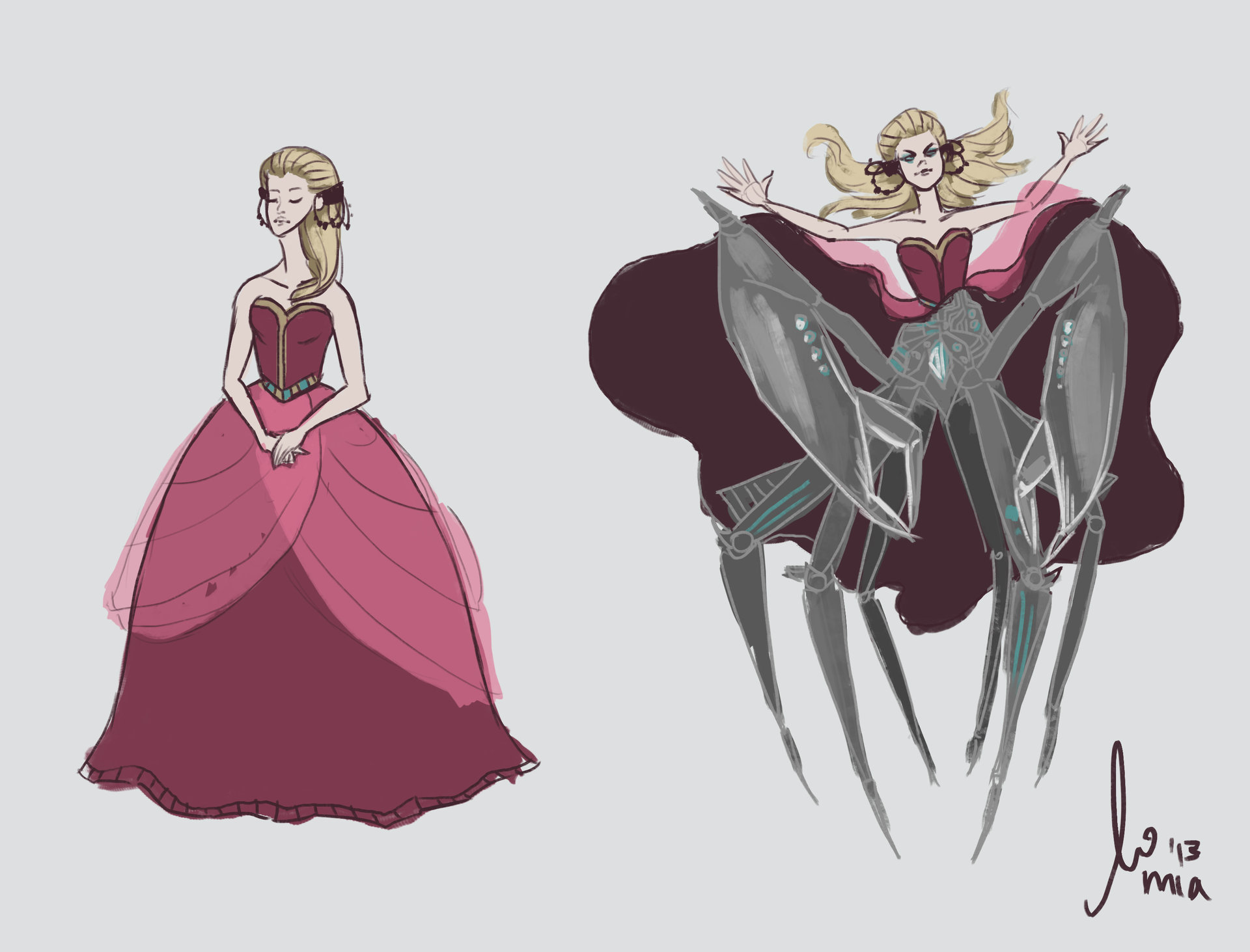 ArtStation - Evil Robot Crab Princess