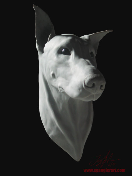 ArtStation - Darrian, Doberman Bust Sculpted by Tony Spangler www ...