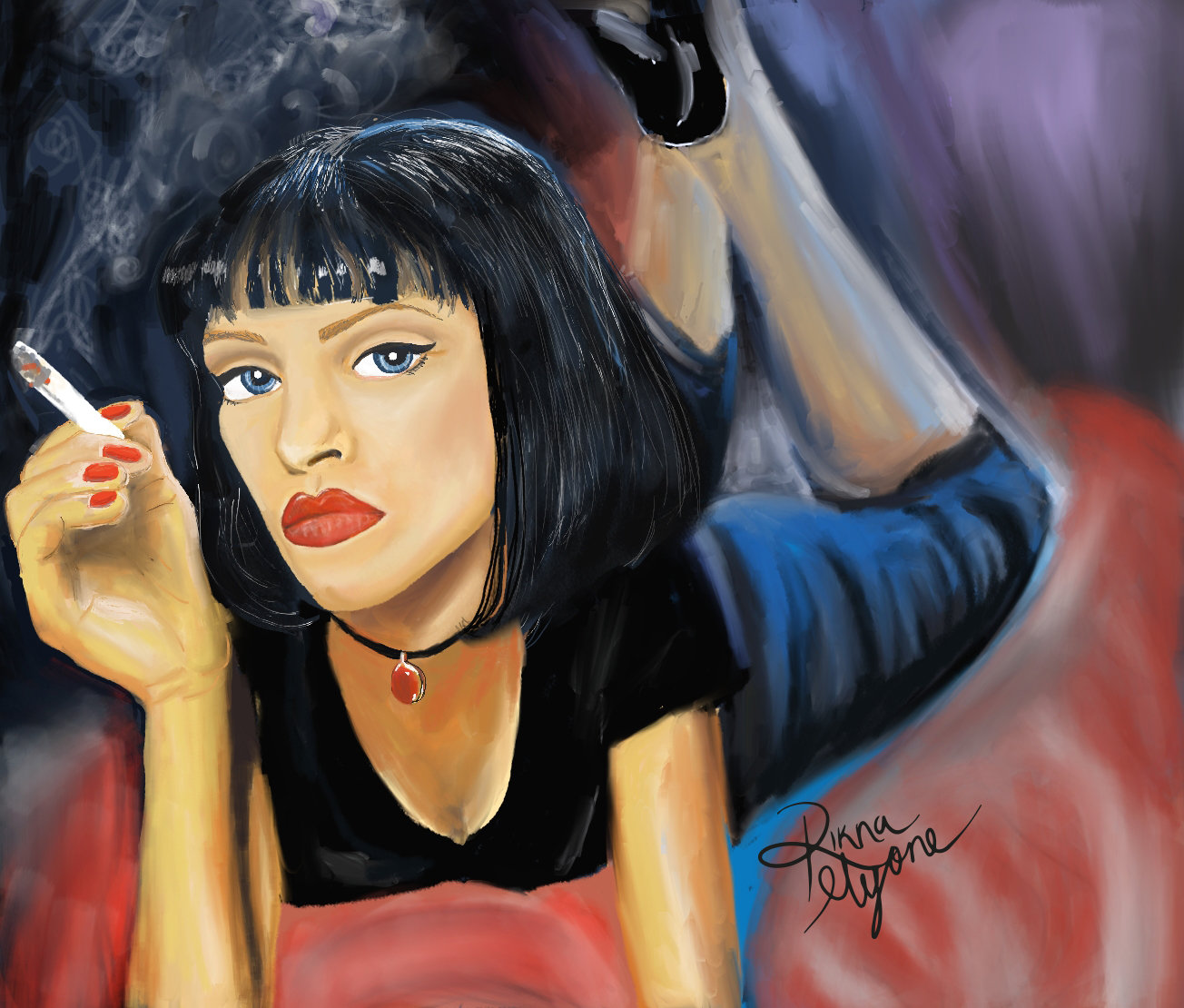 Pulp Fiction Uma Thurman Art