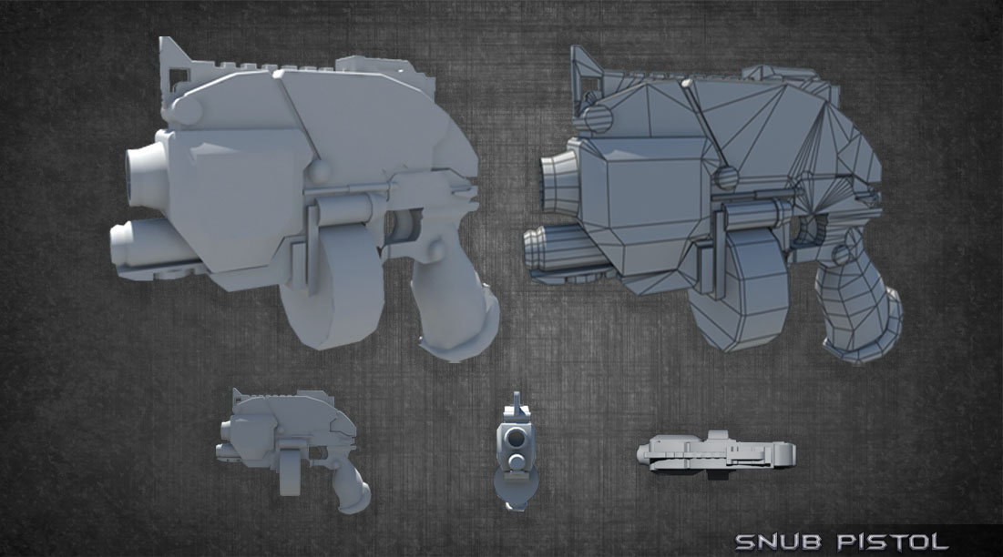 ArtStation - Snub Pistol