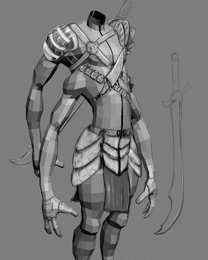 ArtStation - Thark armor paint over