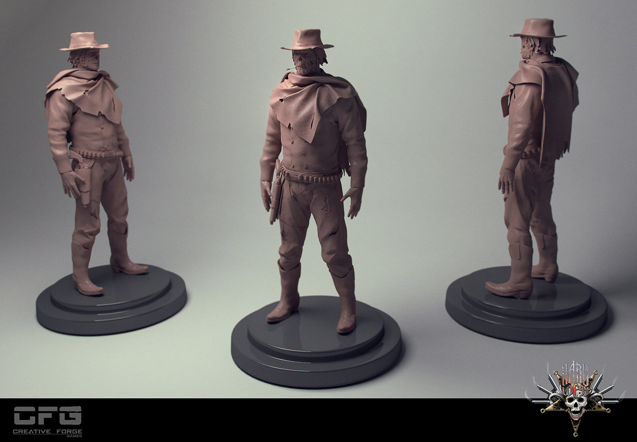 ArtStation - Hard West- undead body