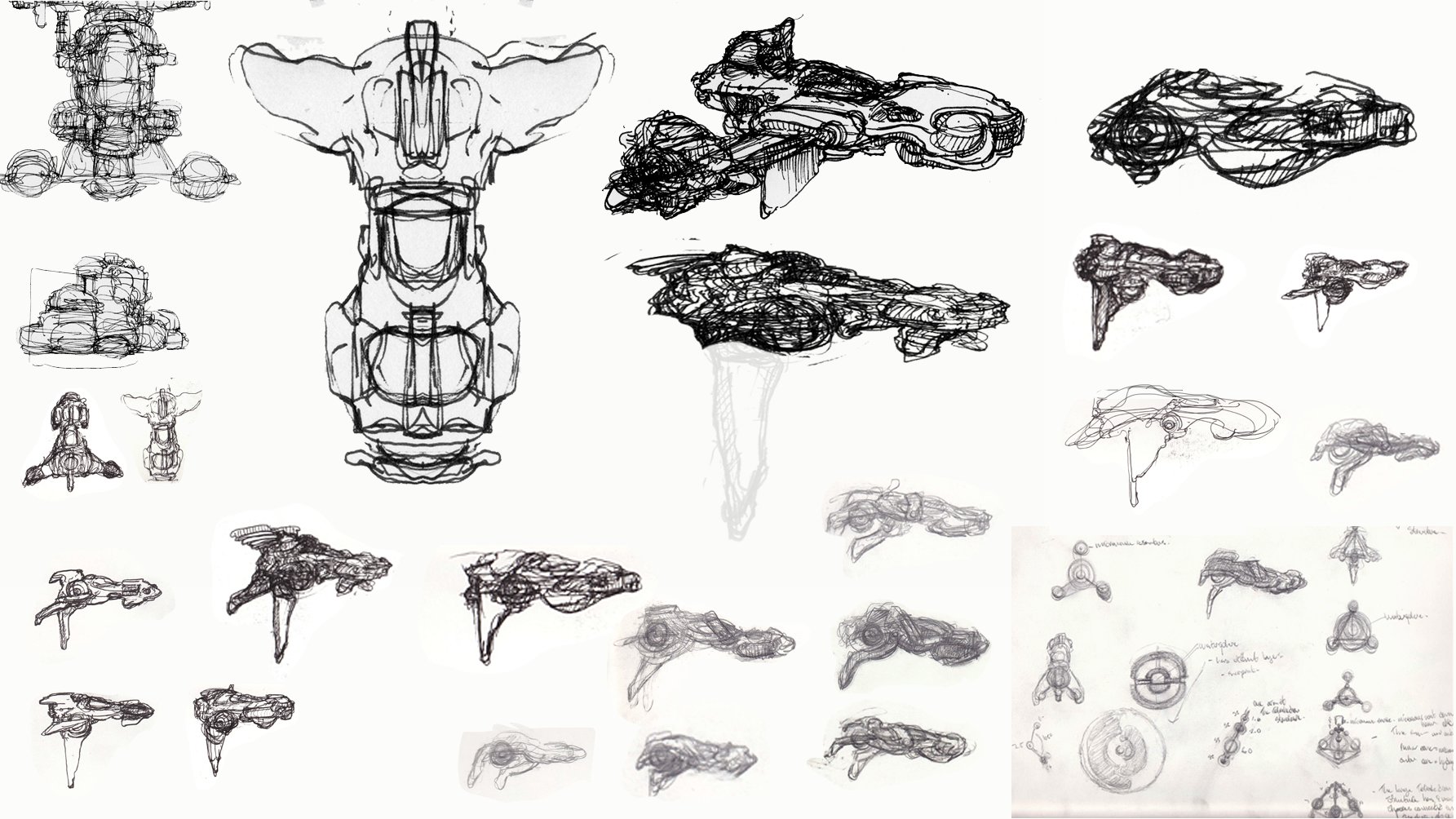 ArtStation - Ship + Engine sketches