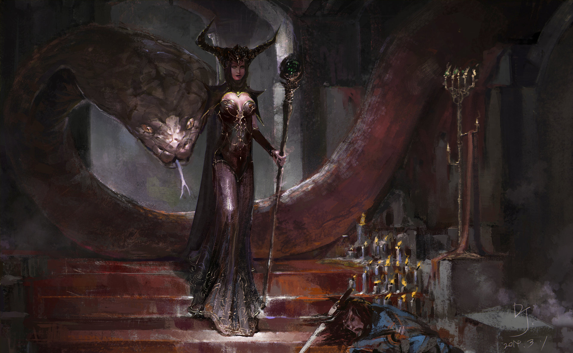 ArtStation - The queen of snake