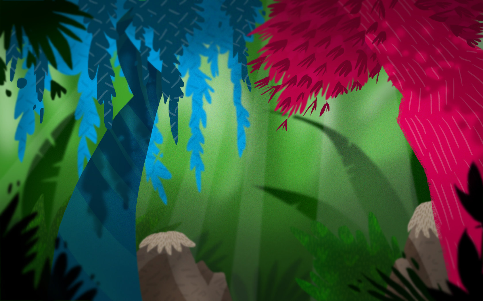 ArtStation - Colorful Forest