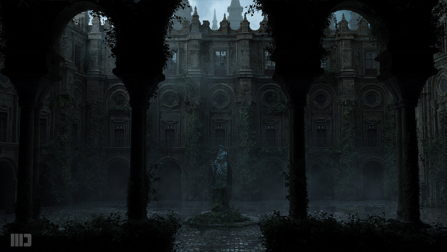 ArtStation - courtyard