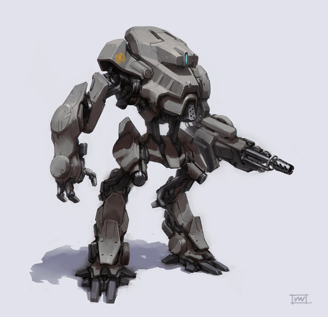 ArtStation - Grey Mech