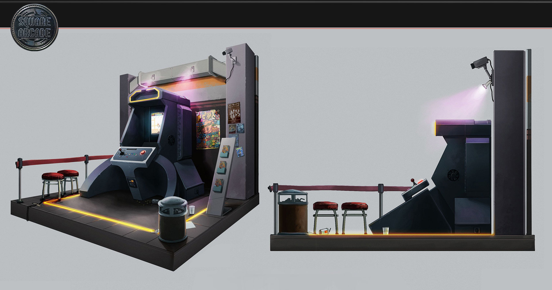 ArtStation - Arcade machine props