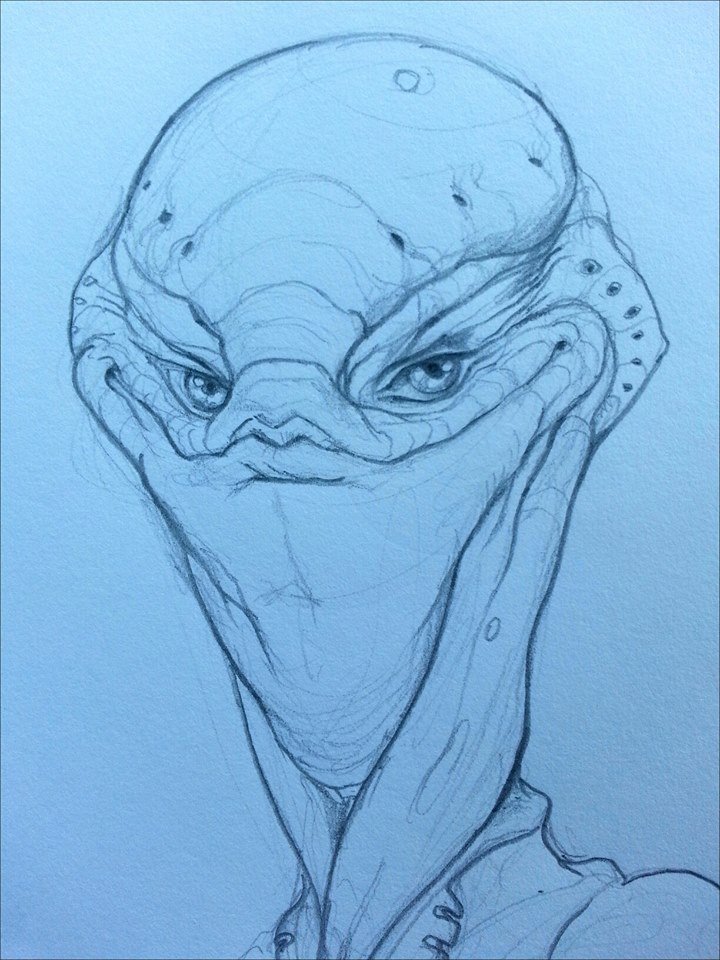 ArtStation - Alien drawing