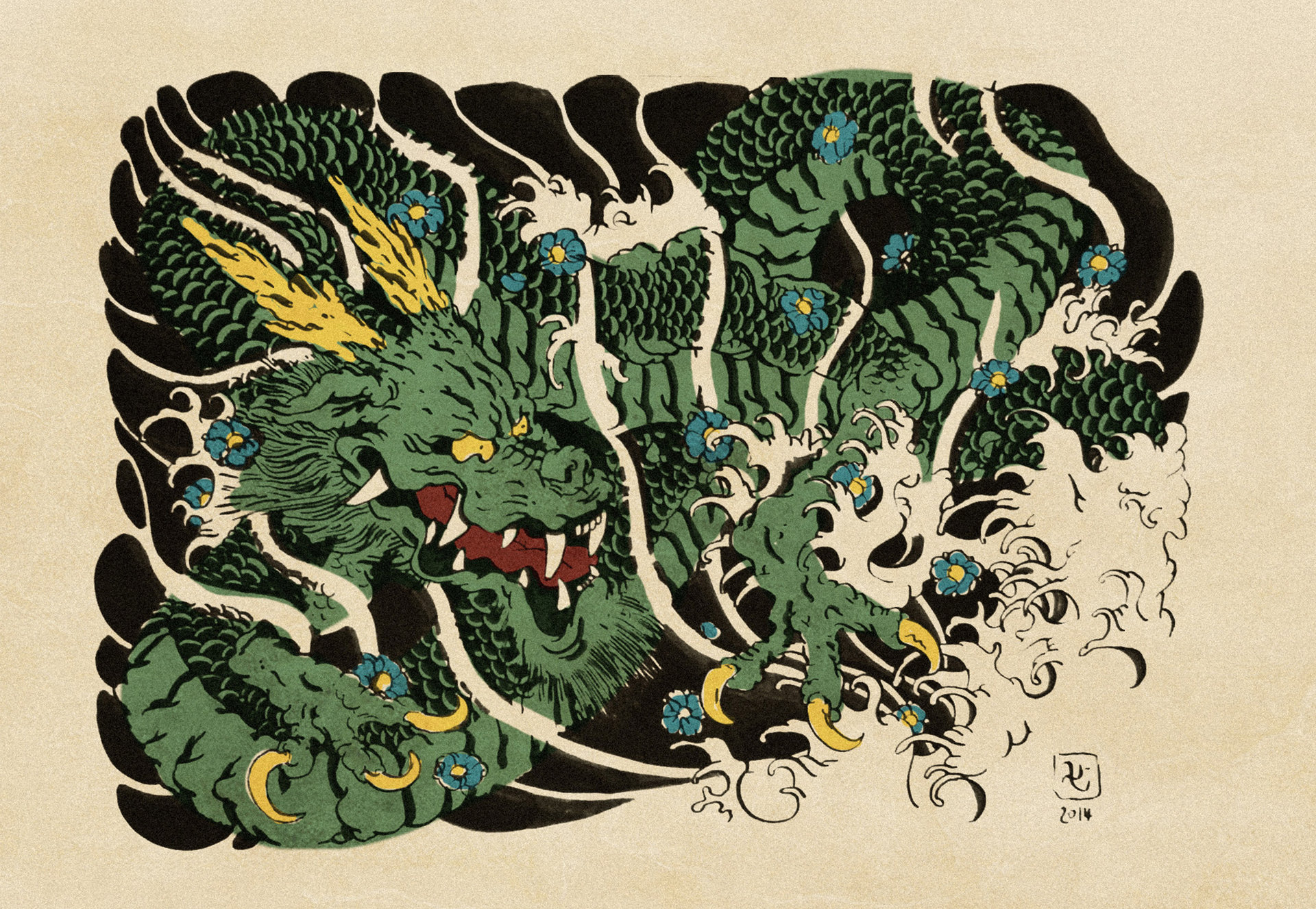 ArtStation - Japanese Dragon