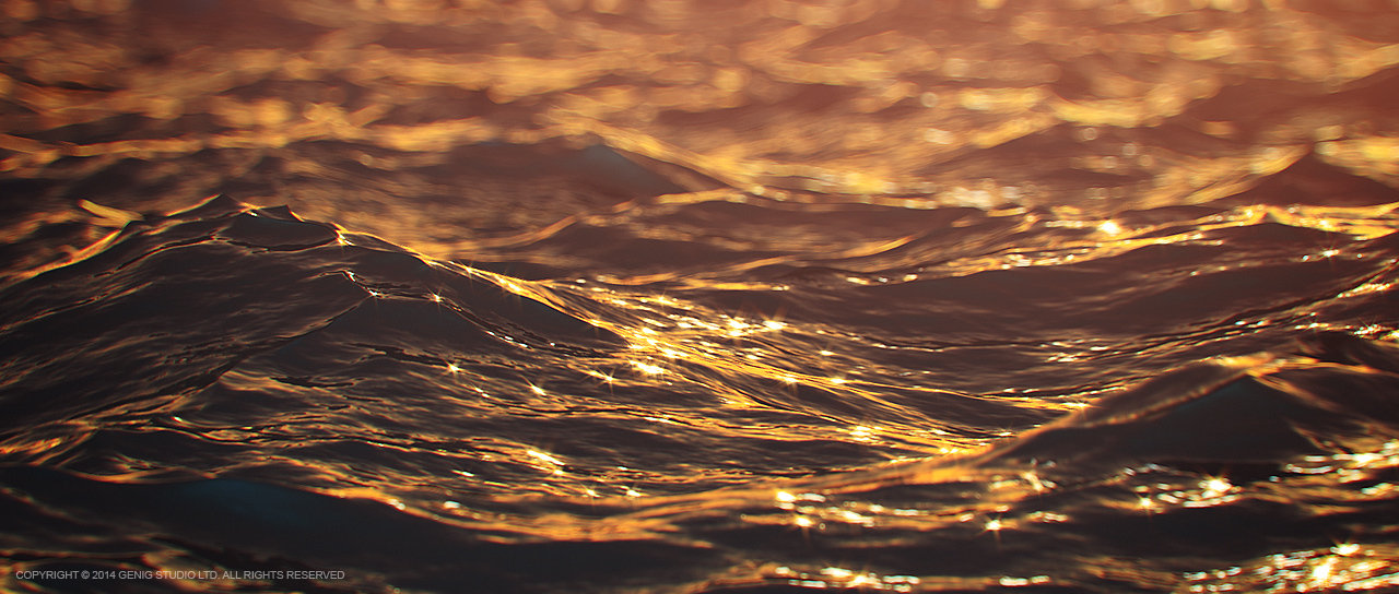 ArtStation - b.e. sea sunrise super slow motion shot