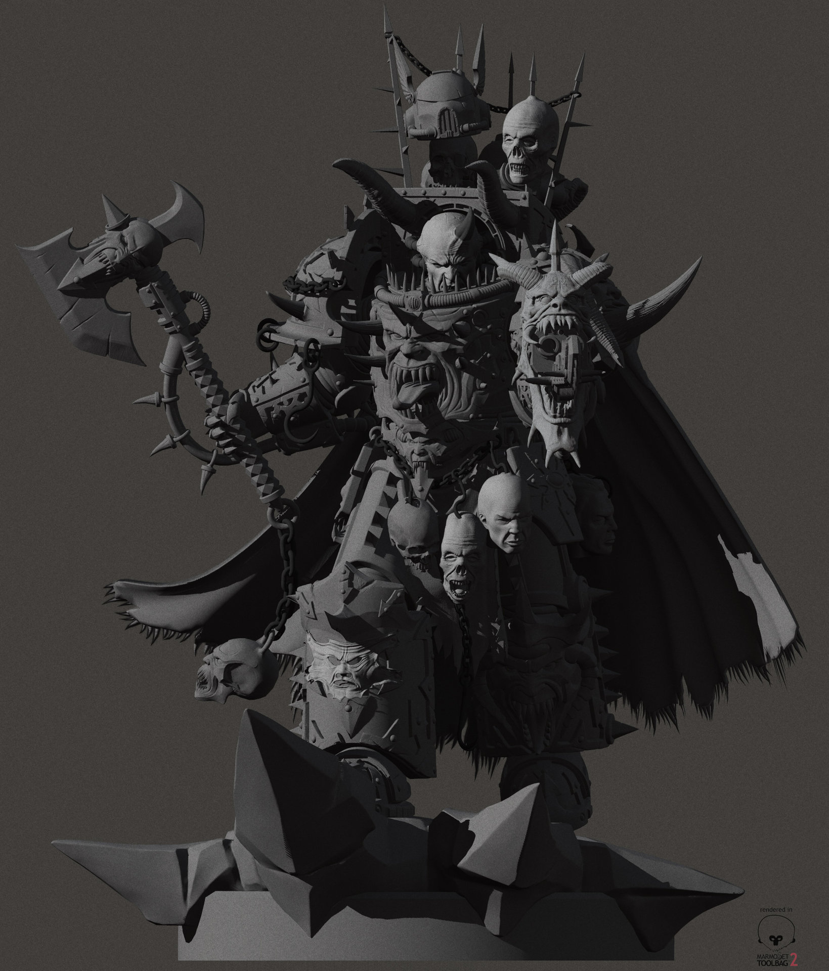 ArtStation - Chaos terminator.Zbrush model.