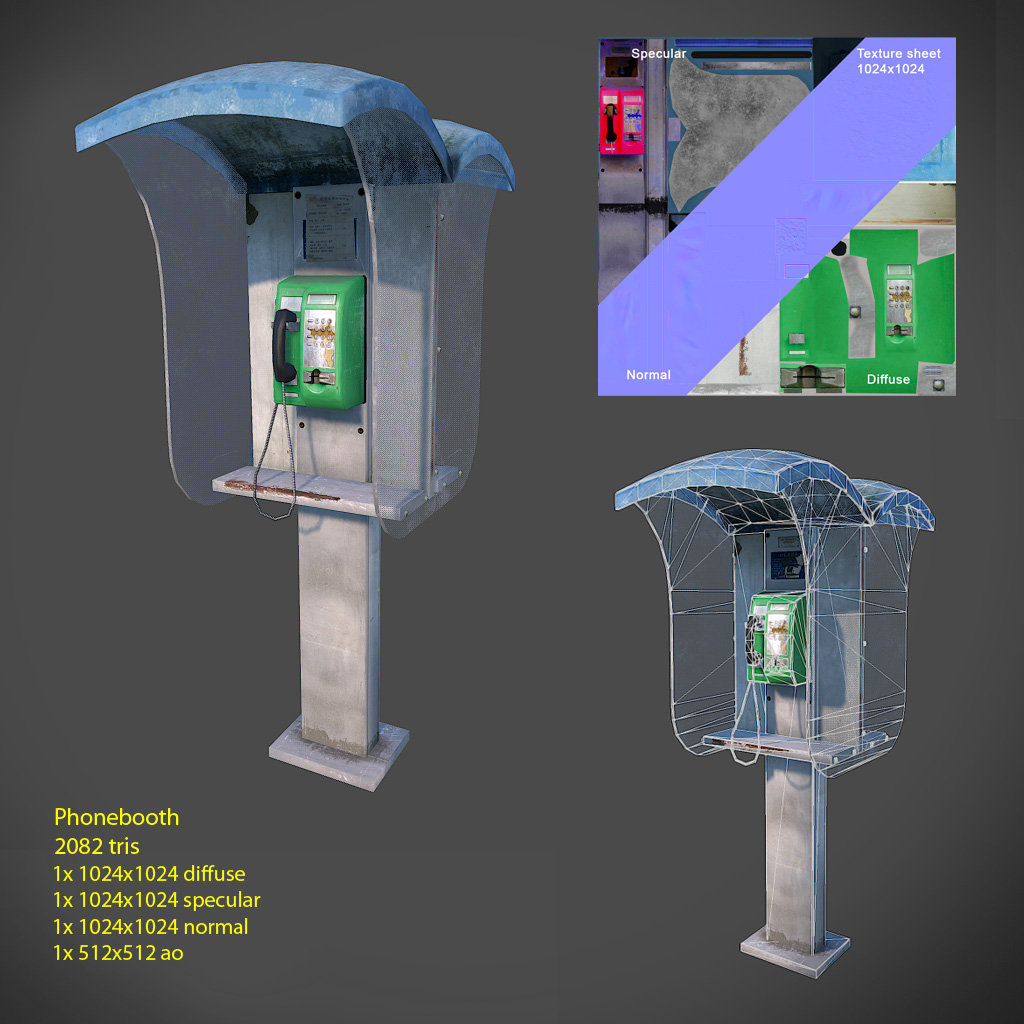 ArtStation - phone booth
