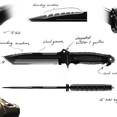 cod ghosts combat knife