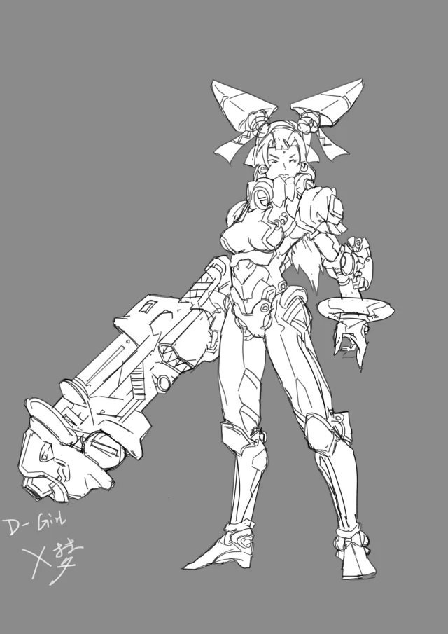 ArtStation - B-girl sketch