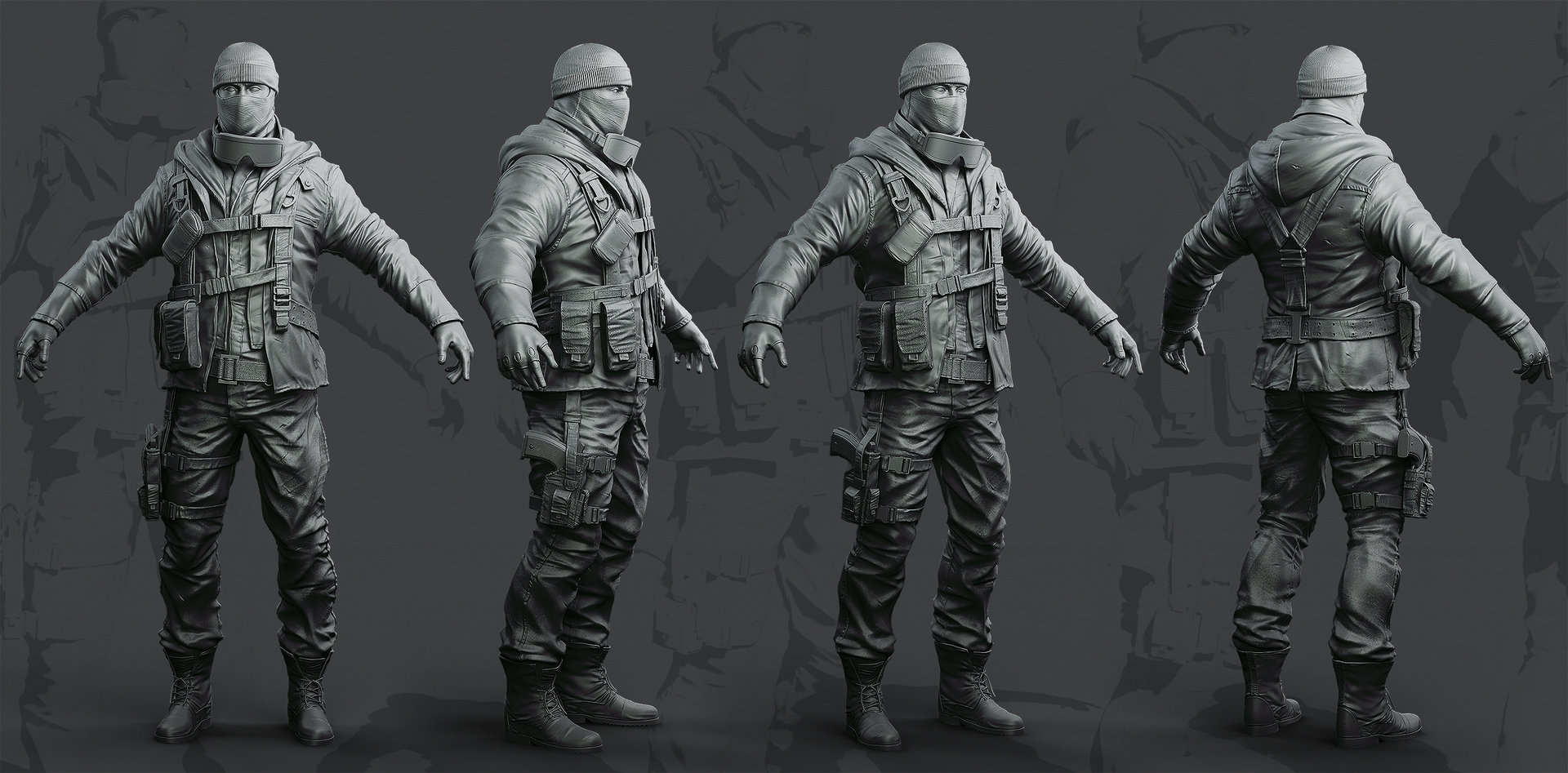 ArtStation - modern combat bad guy