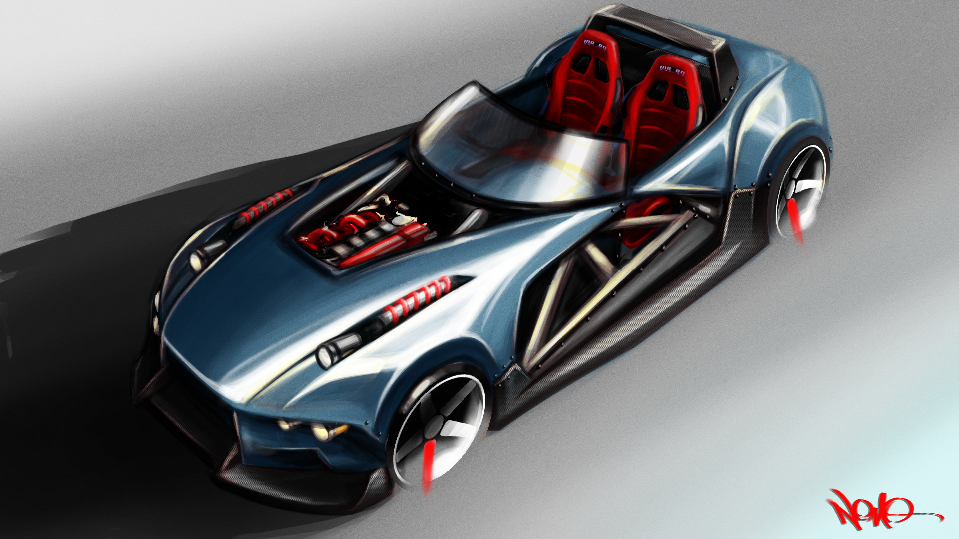 ArtStation - Shift-R track car concept